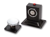 China JS-H35 110 Lbs Floor Mounted Magnetic Door Holder - 12V/24V DC, 50kg Holding Force for Smoke Proof Doors for sale