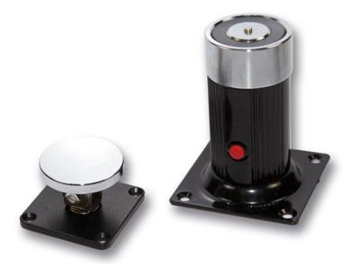 China JS-H32 110 lbs Wall Mount Electromagnetic Door Holder with 12V/24V DC and Fire Safety Release for sale
