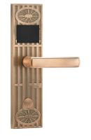 China Gold Hotel Door Lock System RFID 125KHz 13.56MHz 6V Battery Zinc Alloy for sale