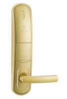China Zinc Alloy Cylindrical RFID Hotel Lock 6V with Secure Alarm System 200 Card Capacity for sale