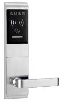 China Security Automatic Electronic Key Card Door Lock with 200 Guest Card Capacity for 30-50mm Wooden Doors for sale