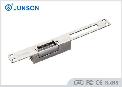 China JS-250/250F Fail Security Electric Strike Lock 800kg Holding Strength 12V/24V DC for Narrow Frame Doors for sale