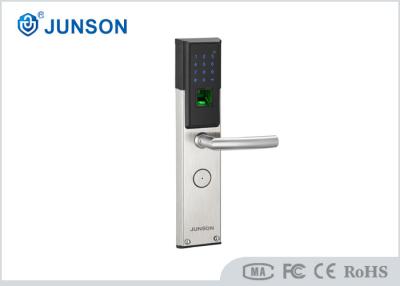 China 304 Stainless Steel Fingerprint Door Lock with Keypad - 100 User Capacity, 6V DC Power, 327×79×86mm Dimensions for sale