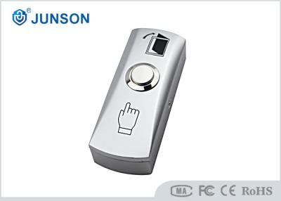 China Zinc Alloy Small Door Exit Button with Back Box - 83x32x25mm, 3A@36V DC, 500K Cycles NO/COM Contact for sale