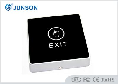 China 12V Touch Sensor Door Exit Push Button - 86x86x25mm Emergency Release with 500,000 Cycle Rating for sale