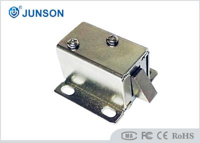 China JS-306 Compact Solenoid Cabinet Lock 27x29x18mm 12V DC 0.4A for Automated Systems for sale