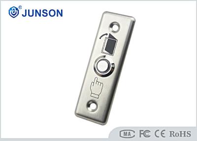 China Stainless Steel Exit Push Button 92x28mm Mechanical Access Control Door Release with 500,000 Cycle Life for sale