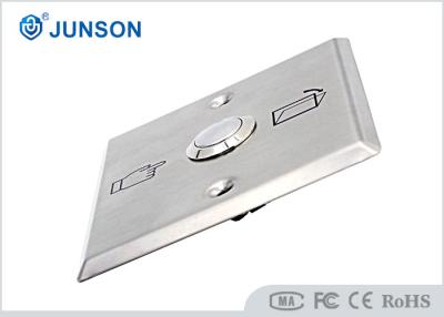 China Stainless Steel  Exit Push Button Switch Of Door Aaccess Control for sale