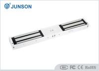 China Wooden Door Electromagnetic Lock 800Lbs x2 Dual Voltage 12/24V DC Anodized Aluminum for sale
