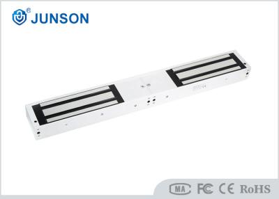 China Wooden Door Electromagnetic Lock 800Lbs x2 Dual Voltage 12/24V DC Anodized Aluminum for sale