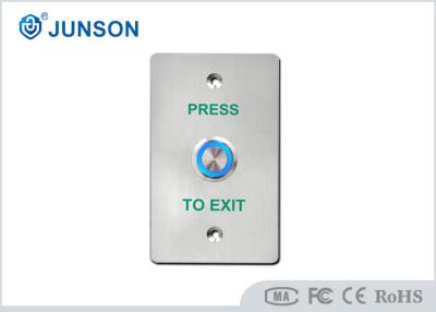 China IP66 Stainless Steel 305 Exit Push Button with Blue LED 115mm x 70mm for sale
