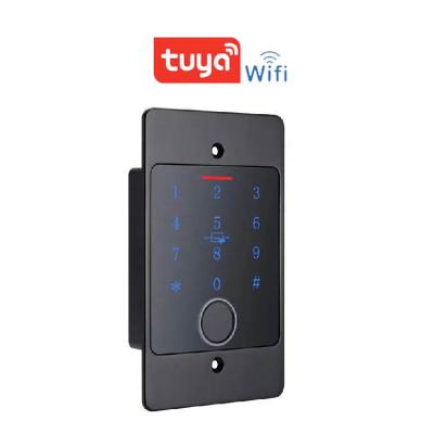 China Tuya WiFi Outdoor Fingerprint Access Control IP67 Waterproof 100 Fingerprints Keypad for sale
