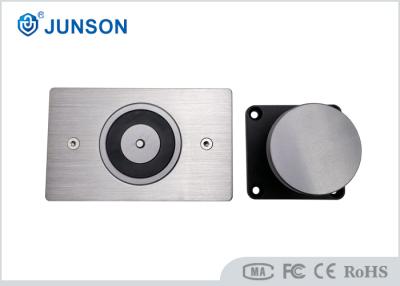 China 304 Stainless Steel Electromagnetic Door Holder 70kg 24V DC with Manual Release Button for sale