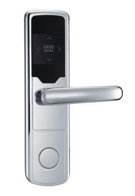 China RFID Hotel Door Lock Zinc Alloy Housing Fast Response Under 1 Second 200 Card Capacity DC 6V for sale