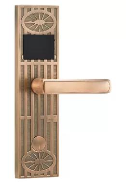 China Zinc Alloy RFID Hotel Lock 125KHz 13.56MHz Card Access Low Battery Warning 6V for sale