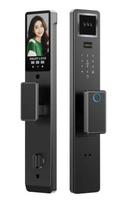 China Smart Face Recognition Door Lock 5000mAh Battery Tuya App Control 3D Face ID Fingerprint Keyless Entry for Home for sale