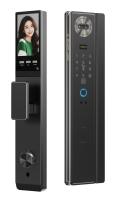 China Waterproof Smart Face Recognition Door Lock 3D Video Intercom Tuya App Control 4200mAh Battery for sale