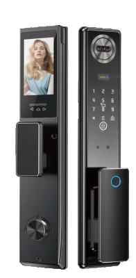 China Tuya Smart Lock 3D Face Recognition Fingerprint Door Lock 4200mAh Battery Aluminum Alloy for sale