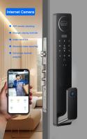 China 3D Facial Recognition Smart Door Lock 4.5 Inch Display Video Doorbell 4200mAh Battery for sale