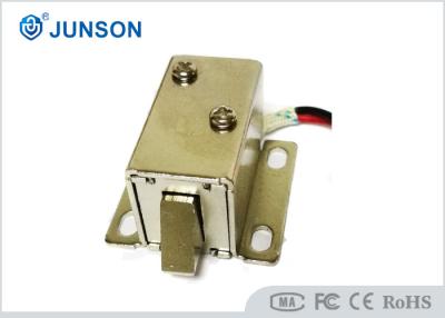 China 12V DC Electric Cabinet Lock Silver 27x29x18mm Solenoid Lock for Cabinet Door for sale