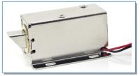 China High Stability Solenoid Electric Cabinet Lock 24V DC 10mm Stroke 30cm Cables Terminal Storage for sale