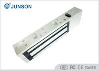 China 500kg Single Door Magnetic Lock JS-500S Fine Copper Coil 12V 24V LED Indicator Zinc Finish for sale