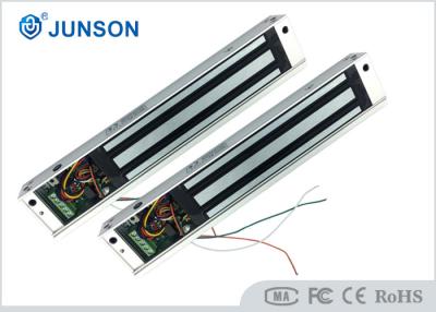 China 12/24V DC Electromagnetic Lock 600lbs JS-280SLD Zinc Finishes with Door Lock Sensor for sale