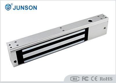 China Anodized Aluminum Single Door Magnetic Lock 600lbs JS-280TS With Door Sensor / Timer for sale