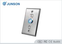China JS-115SL LED Illuminated Door Release Push Button Stainless Steel 115x70mm Exit Switch NO NC COM 12V for sale