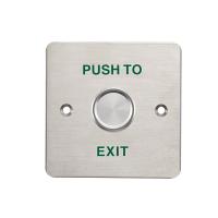 China IP68 Waterproof Exit Push Button Stainless Steel 86x86mm No Touch Access Control for sale