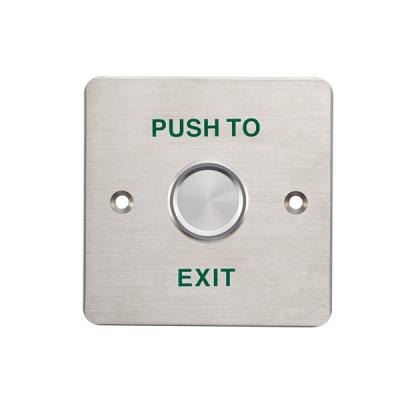 China IP68 Waterproof Exit Push Button Stainless Steel 86x86mm No Touch Access Control for sale