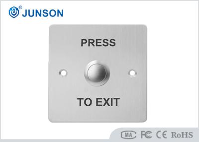 China Stainless Steel Weatherproof Exit Button JS-86D NO NC 3A 36V DC 500000 Cycles for sale
