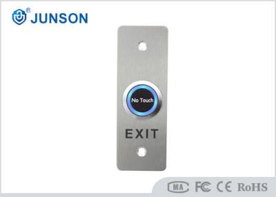 China Stainless Steel 2mm Touchless Exit Push Button Switch - 115x40x39mm, 500K Cycles, 3A@36V DC for sale