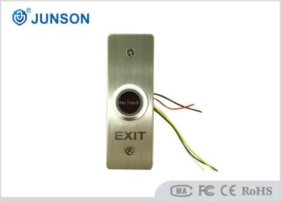 China Infrared Sensor Stainless Steel DC 12V No Touch Exit Button for sale
