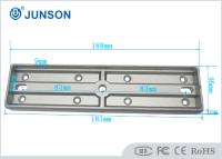 China 90° Open Electromagnetic Lock Bracket for 280kg Locks - Zinc Alloy 4mm Thick with Sandblast Finish for sale