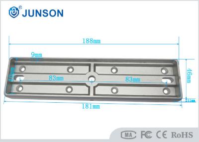 China 90° Open Electromagnetic Lock Bracket for 280kg Locks - Zinc Alloy 4mm Thick with Sandblast Finish for sale
