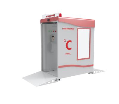 China JS-FTC017 AC 220V Face Recognition Thermometer Stand Column with 900W Power and ±0.3°C Accuracy for sale