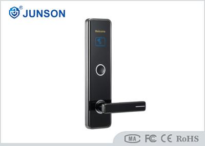 China Zinc Alloy Temic T5577 RFID Hotel Door Lock 200mA 6V Electronic Key Card Lock for sale