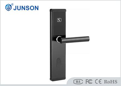 China Black SS201 IC Card Left Open RFID Hotel Lock with 6V Alkaline Battery for sale