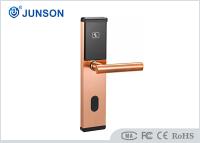 China ROHS 200mA SS201 Hotel Key Card Door Lock with Red Copper Finish - 30-50mm Door Thickness, 12-16 Month Battery Life for sale