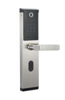 China 304 Stainless Steel Standalone Fingerprint Door Lock 500DPI 200 Users Low Voltage Alarm for sale