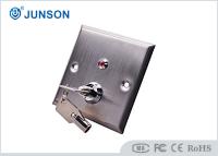 China SS Panel Exit Push Button 3A DC12V LED Key Switch 86x86mm 500K Cycles Access Control for sale