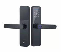 China Tuya Bluetooth Fingerprint Smart Door Lock JS-233F 300mA 4.5V Aluminum Alloy for sale