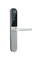 China Tuya WiFi Smart Door Lock Narrow Glass Sliding Aluminum Fingerprint Password IC Card 38-80mm for sale