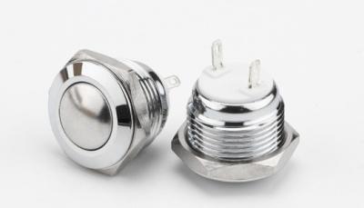 China 16mm IP65 Waterproof Metal Button Switch 5A/250V AC with 500,000 Cycle Life - JS-MB1605 for sale