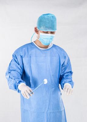 China Disposable Reinforced Surgical Doctor Gown SMS Non Woven Sterile Barrier Performance for sale