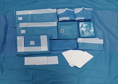 China Hip Procedure Pack SMS Fabric Sterile Green Surgical pack Essential Lamination Patient disposable surgical pack for sale