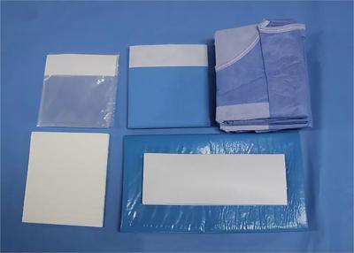 China Cardiovascular Procedure Pack SMS Fabric Sterile Green Surgical Essential Lamination Patient disposable surgical pack for sale