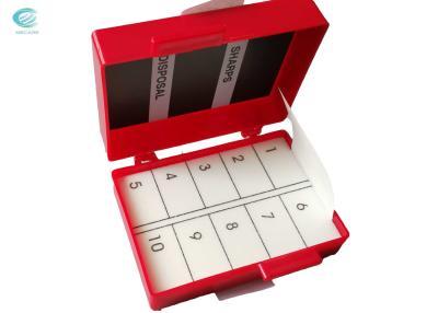 China Magnetic Surgical Needle Counter Foam Medical Collection Box 10 20 40 Counter for sale