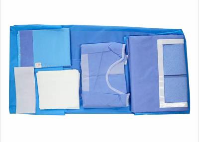 China SMS SPP Fabric Sterile Surgical Pack Laparoscopy Procedure Lamination Patient Disposable for sale
